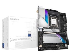 gigabyte z690 aero g ddr4 (lga 1700/ intel z690/ atx/ ddr4/ quad m.2/ pcie 5.0/ usb 3.2 gen2x2 type-c/ wifi 6/ intel 2.5 gbe lan/ motherboard)