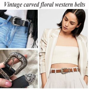 UTOWO Western-Belts-for-Women Cowgirl, Cowboy-Leather-Waist-Belts for Women Jeans Pants Dresses