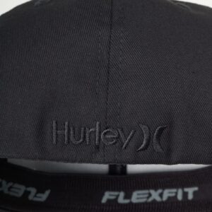 Hurley Men's Baseball Cap - Iron Corp Fitted Hat, Size L/XL, Black