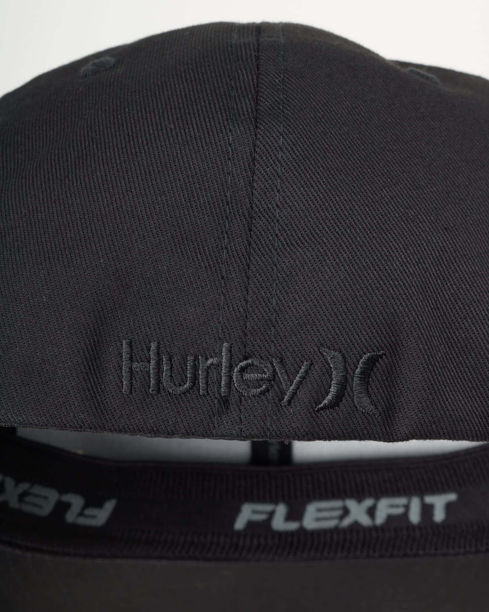 Hurley Men's Baseball Cap - Iron Corp Fitted Hat, Size L/XL, Black