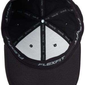 Hurley Men's Baseball Cap - Iron Corp Fitted Hat, Size L/XL, Black