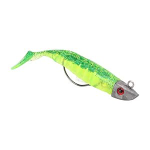 Velaurs Silicone Fishing Bait, Artificial Fishing Bait Feel Comfortable for Saltwater for Freshwater for Anglers(Oil Green)