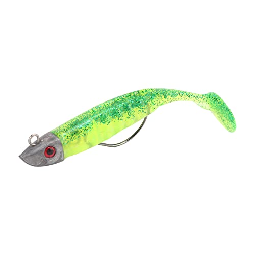 Velaurs Silicone Fishing Bait, Artificial Fishing Bait Feel Comfortable for Saltwater for Freshwater for Anglers(Oil Green)