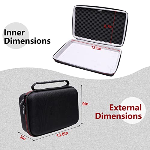 LTGEM Hard Travel Carrying Case for Akai Professional MPC Studio & Hercules DJControl Inpulse 200 MK2 & Native Instruments Maschine Mikro Mk3 Drum Controller