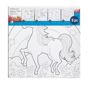 pre-printed canvas panels by creatology, 8 pack