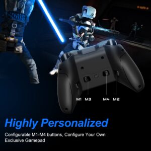 FLYDIGI Vader 2 Pro Wireless Multi-Platform Game Controller, Dual Vibration Motor, 6-Axis Gyroscope Motion Sensing, 80 Hours Battery Life, Compatible with Nintendo Switch, iOS, PC, Android