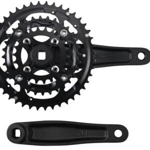 CYSKY 3X 9 Speed Bike Crankset 170mm 104/64 BCD Crank Arm Set 44-32-22T Easy to Replacement MTB BMX Road Bicycle Crankset Compatible with Shimano,SRAM,FSA, Gaint