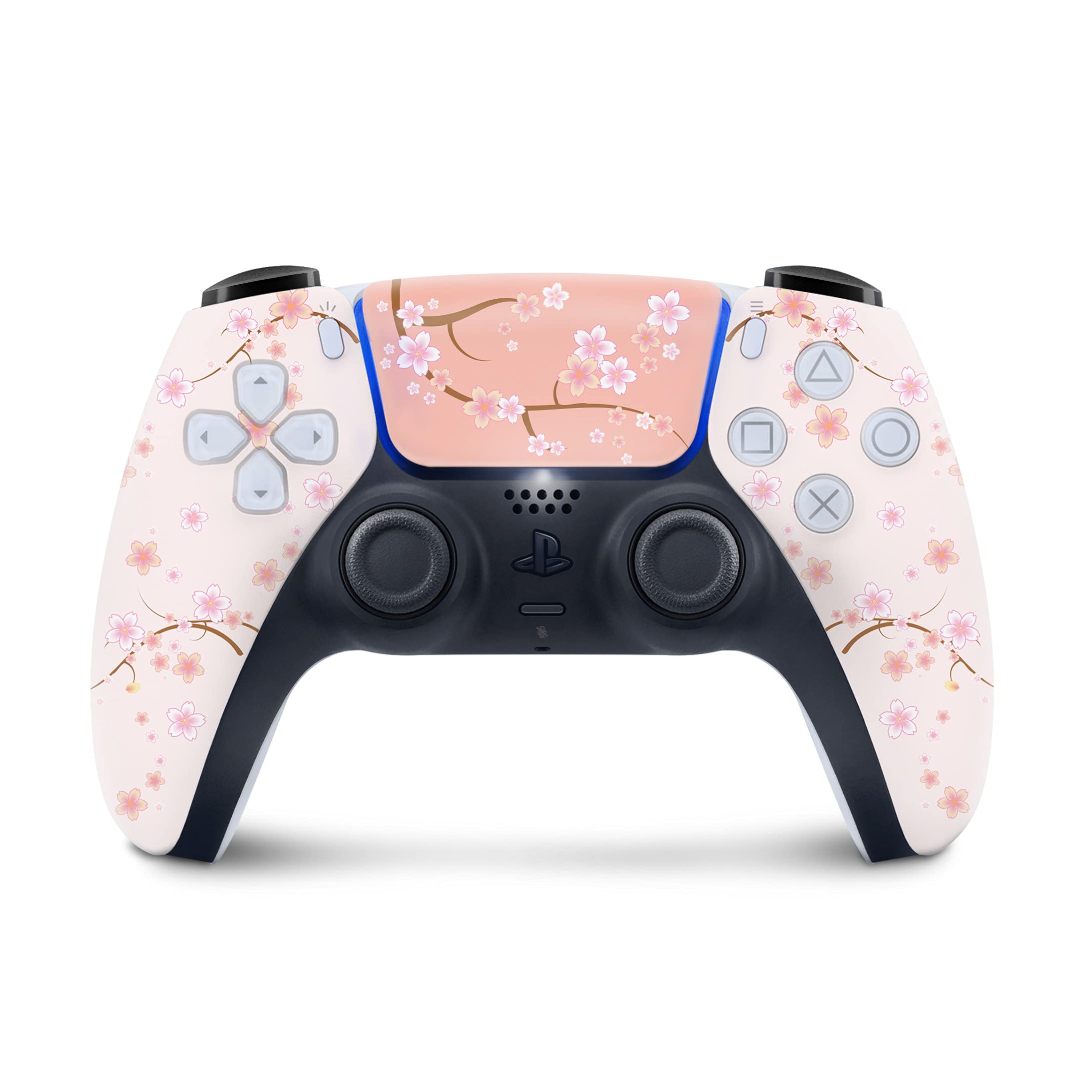 TACKY DESIGN PS5 Japanese Cherry Blossom Skin for PS5 CONTROLLER SKIN, Vinyl 3M Stickers ps5 controller cover Decal Full wrap ps5 skins