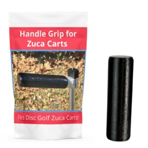 zuca disc golf cart grip | quality handle grip for zuca cart | zuca cart accessories | super durable foam material | essential disc golf accessories for men (black)