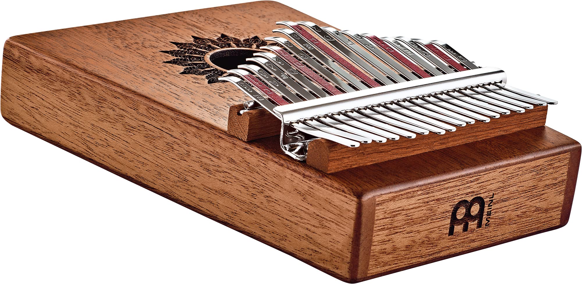 Pickup Kalimba Thumb Piano for Amplifiers, 17 Keys — Includes Tuning Hammer and Case — For Meditation, ASMR, Sound Therapy and Yoga, 2-YEAR WARRANTY