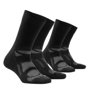 akaso merino wool hiking socks - breathable moisture wicking crew athletic socks with cushioned for men & women (2 pairs)