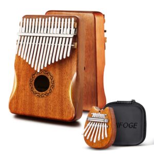 mifoge mini kalimba thumb piano 8keys & mifoge kalimba thumb piano 17 keys