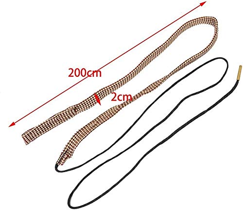 Gun Snake Cleaner .270 Cal .280 .284 & 7mm Gun Cleaning kit Supplies Gun Barrel Cleaning Bore Rope for Rifle Pistol Shotgun Brass Brush Cleaning Cord