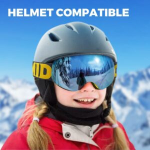 OMID Kids Ski Goggles, Anti-fog UV Protection Snow Goggles for Youth Boys Girls