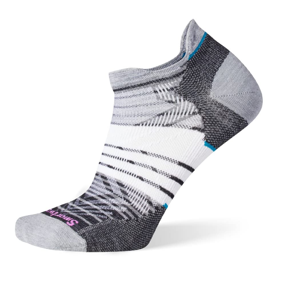 Smartwool SW001669001M Women's Run Zero Cushion Stripe Low Ankle Socks Black M