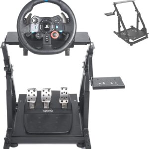 Dardoo G920 Steering Wheel Stand Durable with Adjustable Steering Frame Fit for Logitech G29 G25 G923,Thrustmaster T80 T150 TX F430,Thrustmaster Stand Foldable, Wheel, shifter and Pedal Not Included