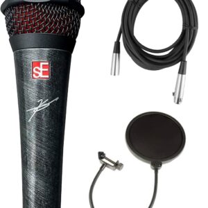 sE Electronics V7 MK Myles Kennedy Signature Dynamic Vocal Microphone Bundle with XLR Cable and Pop Filter