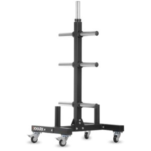 XMark POWER PACKAGE, Multi-Function Adjustable Squat Rack, Olympic Weight Tree with Olympic Bar Storage, FID Adjustable Weight Bench, CROWBAR Olympic Barbell, and TEXAS STAR 365 lb Olympic Weight Set