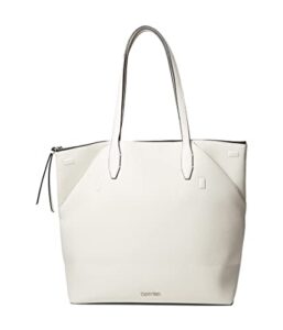 calvin klein brenda novely tote cherub white one size