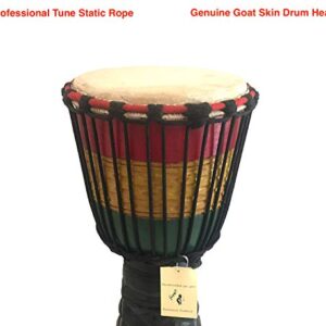 JIVE Djembe Drum Bongo Congo Hand Carved SOLID Mahogany Wood Drum LARGE 16" High African Rasta Drum - Professional Quality - JIVE BRAND