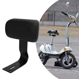 Dilwe Bike Backrest Support,Electric Rear Passenger Seat Backrest with Metal Support E-Bike Safety Rest Rear Support