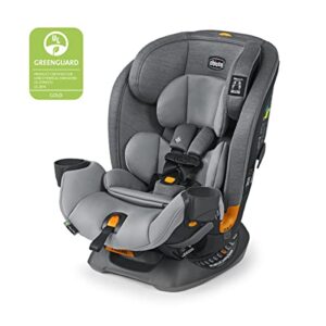 Chicco OneFit™ ClearTex® Slim All-in-One Car Seat, Rear-Facing Seat for Infants 5-40 lbs., Forward-Facing Car Seat 25-65 lbs., Booster 40-100 lbs., Convertible Car Seat | Drift/Grey