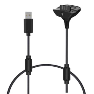 charging cable for xbox 360 wireless game controllers remote charger cord black