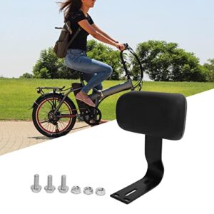 Dilwe Bike Backrest Support,Electric Rear Passenger Seat Backrest with Metal Support E-Bike Safety Rest Rear Support