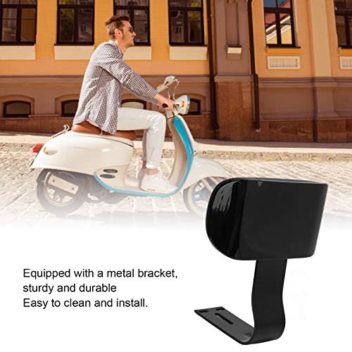 Dilwe Bike Backrest Support,Electric Rear Passenger Seat Backrest with Metal Support E-Bike Safety Rest Rear Support