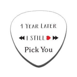 1 year anniversary present gifts for boyfriend girlfriend men women him her musician boyfriend guitar pick one year wedding anniversary christmas gifts for husband wife first valentines day birthday