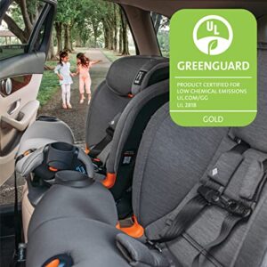 Chicco OneFit™ ClearTex® Slim All-in-One Car Seat, Rear-Facing Seat for Infants 5-40 lbs., Forward-Facing Car Seat 25-65 lbs., Booster 40-100 lbs., Convertible Car Seat | Drift/Grey