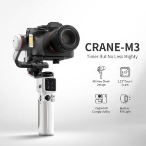 Zhi yun Crane M3 Pro Handheld 3-Axis Gimbal with Shotgun Mic & Expansion Base All in One Stabilizer for Mirrorless Camera Smartphone Action Camera