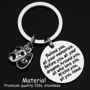 AHAETH Theatre Gifts Keychain for Men Girls Actor Thespian Keychains Jewelry Theatre Keychain