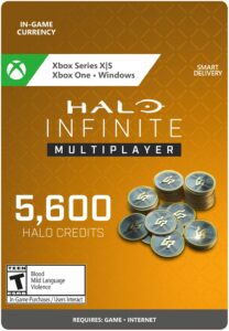 halo infinite – 5, 000 halo credits + 600 bonus – xbox series x|s, xbox one, windows [digital code]