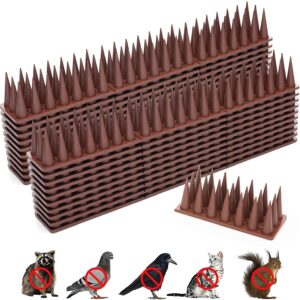 Bird Spikes, Bird Deterrent Spikes for Squirrel Raccoon Pigeon Animal Defender Spikes Anti Bird Spikes to Keep Birds Away (20 Pack)