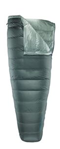 therm-a-rest ohm 20f/-6c ultralight down camping sleeping bag, long, balsam