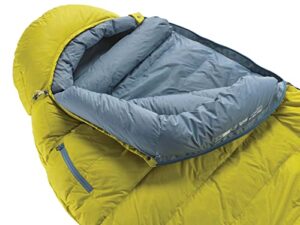 therm-a-rest parsec 20f/-6c ​ultralight down mummy sleeping bag, regular, larch