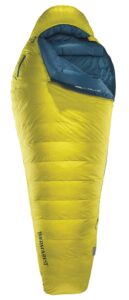 therm-a-rest parsec 0f/-18c ultralight down mummy sleeping bag, small, larch