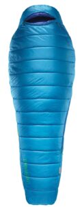 therm-a-rest space cowboy 45f/7c synthetic mummy sleeping bag, regular, celestial