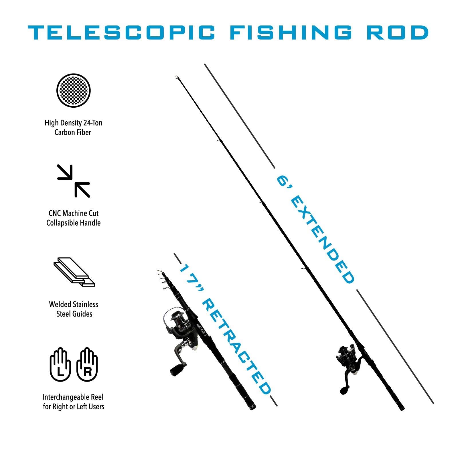 Clutch Outdoor Telescopic Fishing Rod