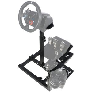 anman g29 racing wheel stand fit for logitech g920 g923 g27,thrustmaster t150 t248 t300rs tmx,fanatec driving simulator cockpit gravity upgrade,steering wheel pedal seat not included