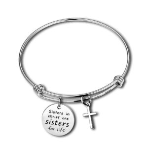 dabihu christian sister gift religious gifts for women sisters bracelet sisters gifts religious sisters jewelry christmas birthday gifts for sister friends cousin friendship bangle faith gifts