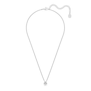 SWAROVSKI Millenia Pendant, Trilliant Cut Crystal, White, Rhodium Finish