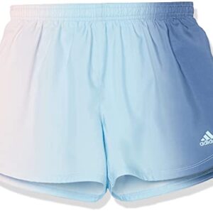 adidas Girls' Big Elastic Waistband Ombre Woven Short 22, Crew Blue, X-Large (16)