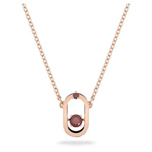 swarovski north pendant, red, rose gold-tone finish