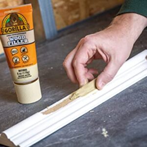 Gorilla All Purpose Wood Filler, 6oz Tube, Natural (Pack of 1)