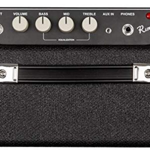 Fender Rumble 15 Bass Combo Amplifier Bundle with Instrument Cable and Austin Bazaar Instructional DVD