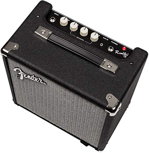 Fender Rumble 15 Bass Combo Amplifier Bundle with Instrument Cable and Austin Bazaar Instructional DVD