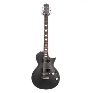 eart eglp-610 electric guitar solid-body electric guitar,custom alnico-ii humbuckers, satin sapphire blue, satin gunmetal black, satin honey tea