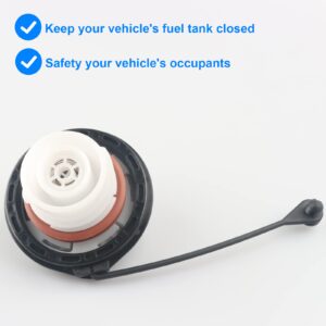 Fuel Gas Cap FC1079, FC1080 Compatible with Ford Lincoln Mercury - 2004-2009 F150 Ranger, 2007-2015 Edge, 2008-2012 Escape, 2006-2009 Fusion, 2008-2013 Mus-tang, 2008-2015 Taurus, 05-11 Town Car, More